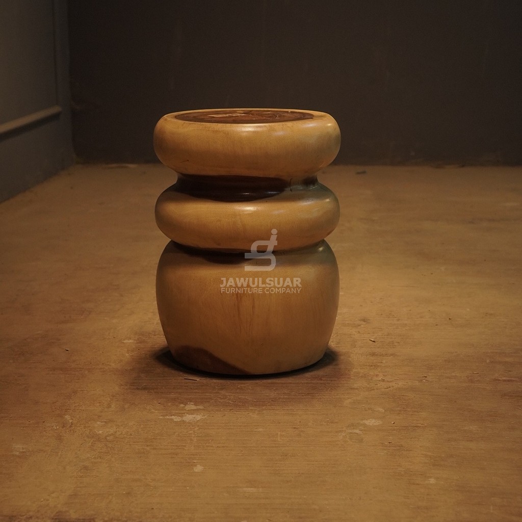 Suar Wood Stool - Side Table JS-STO 001 - Jawul Suar