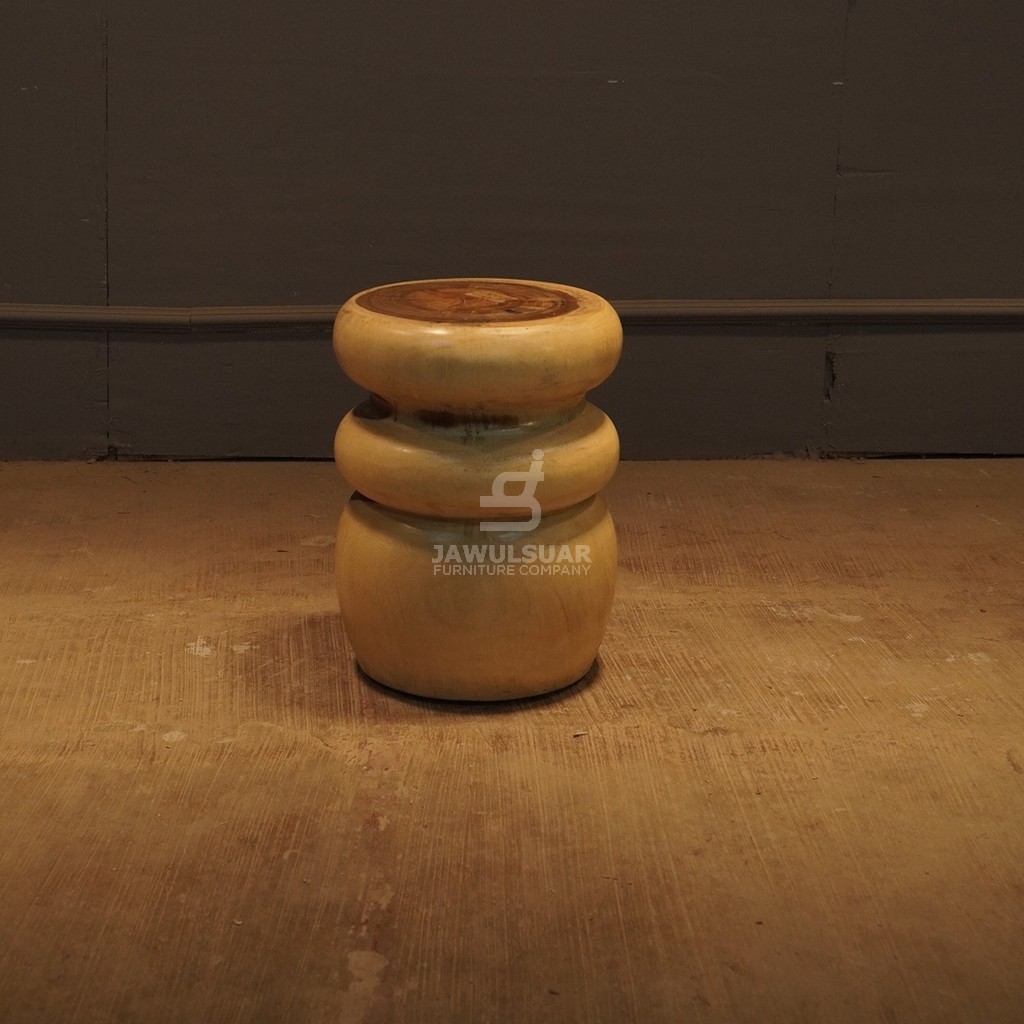 Suar Wood Stool - Side Table JS-STO 001 - Jawul Suar