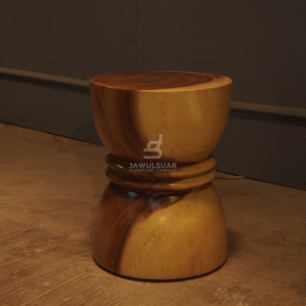 Suar Wood Stool - Side Table JS-STO 002 - Jawul Suar