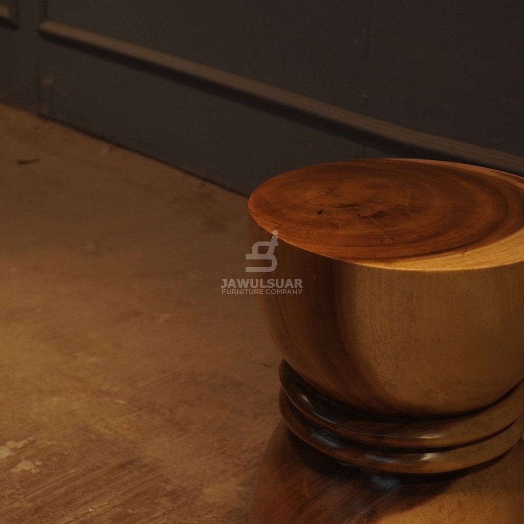 Suar Wood Stool - Side Table JS-STO 002 - Jawul Suar